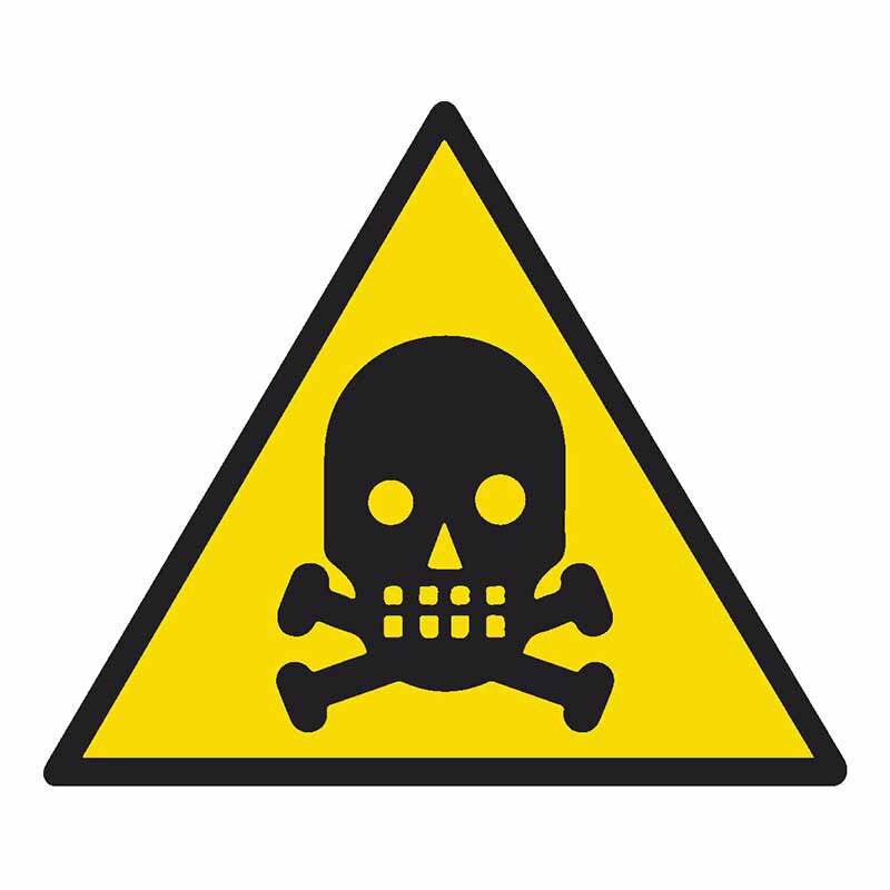 Creative Hazard Sign Pattern Car Sticker PVC Body Exterior Accessories ...