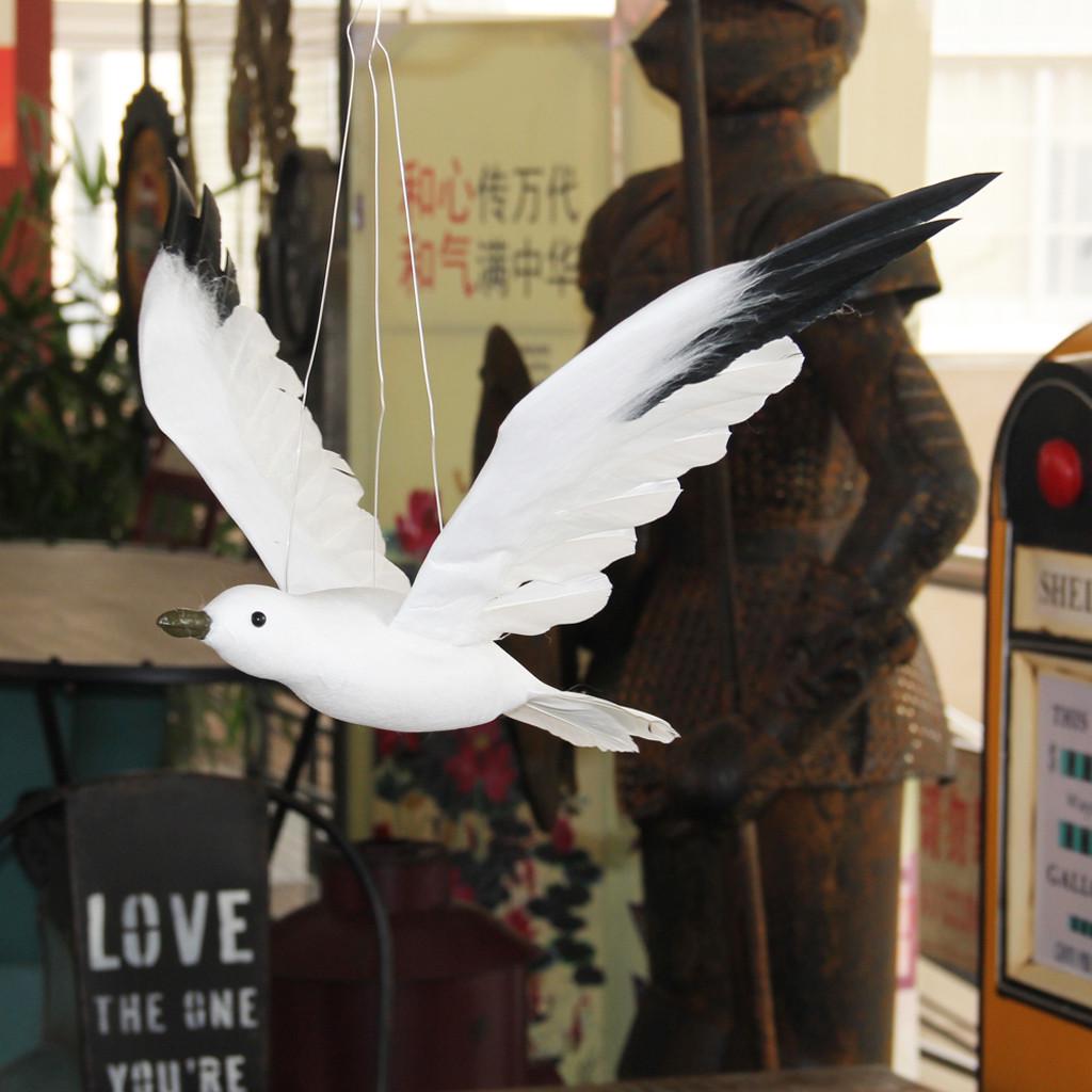 Buy 1PC Fake Artificial Feathered Seagull Decoy Realistic Seagull ...