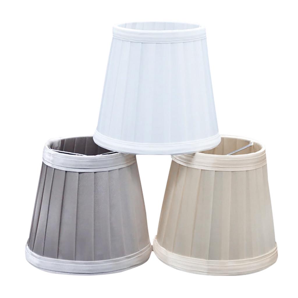 CHE Vintage Fabric Pleated Lampshade Bed Table Lamp Cover Chandelier ...