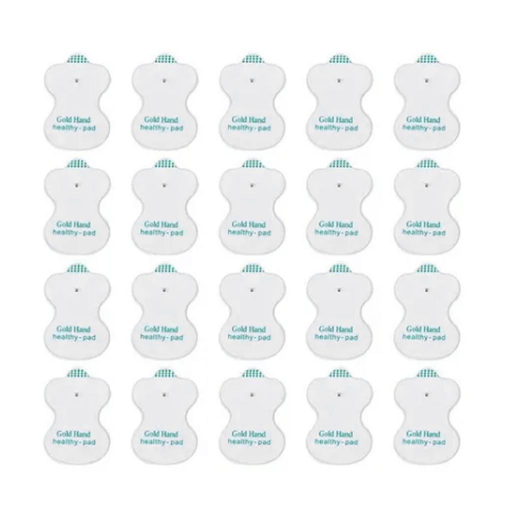 20PCS Electrode Patches Silica Gel Gel Self Adhesive Reusable ...