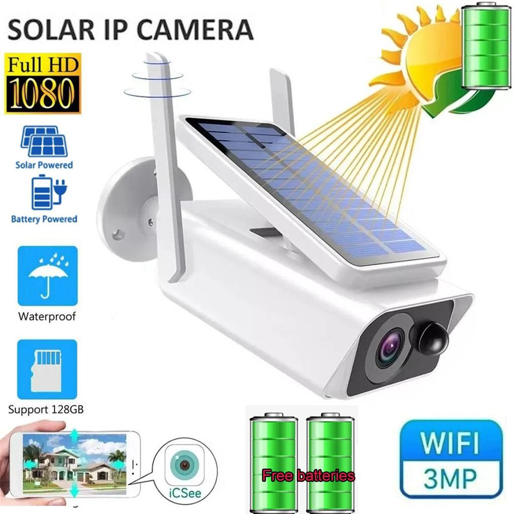 Cheap Solar 1080P 3MP Ip Camera Outdoor Ip66 Waterproof Wireless ...