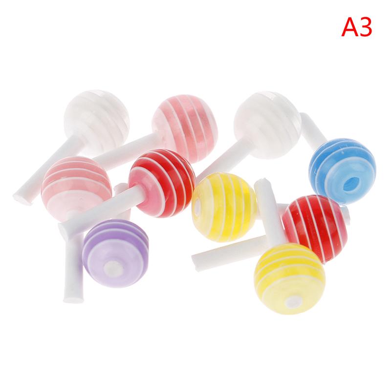 Buy 1:12 Miniature Food Dessert Sugar Mini Lollipops With Case Holder ...