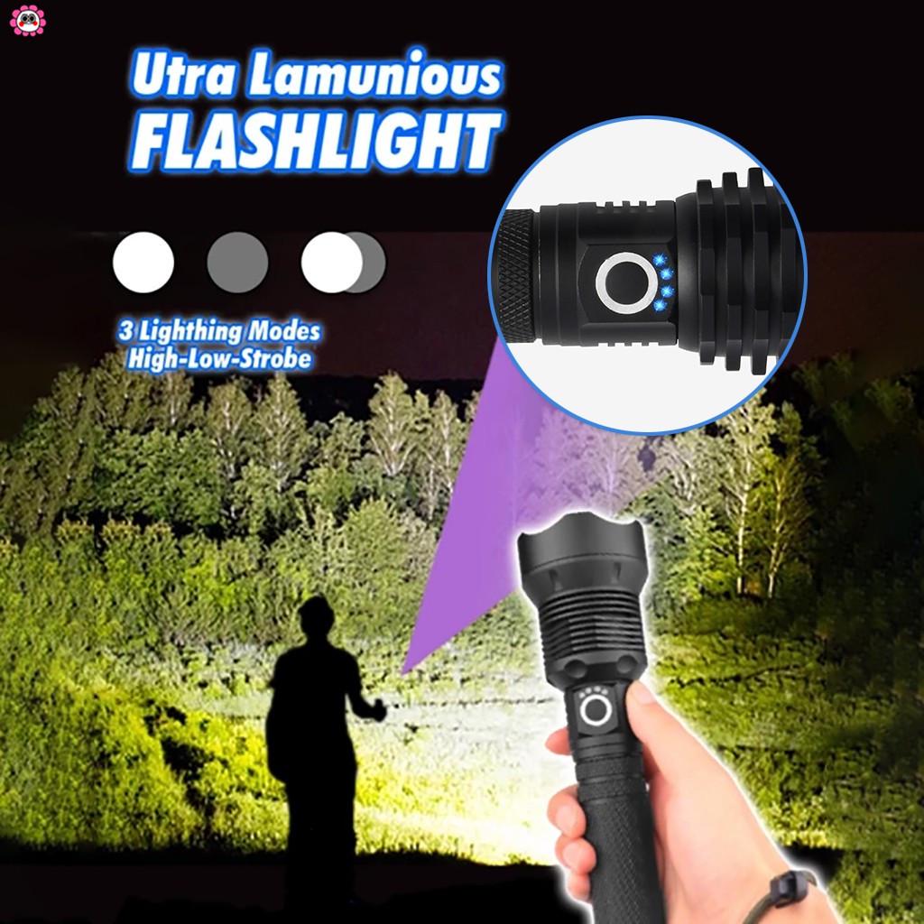 Buy Ultra-Luminous Flashlight P70 USB Charging Strong Light LED 3 Modes ...