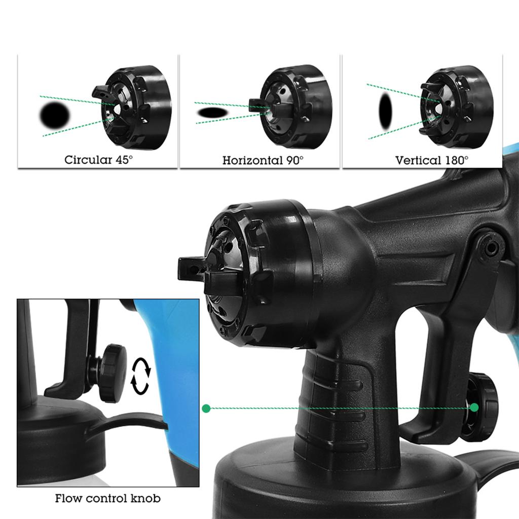 Buy Spray Gun 400W 220V High Power Home Electric Paint Sprayer 2.5mm ...