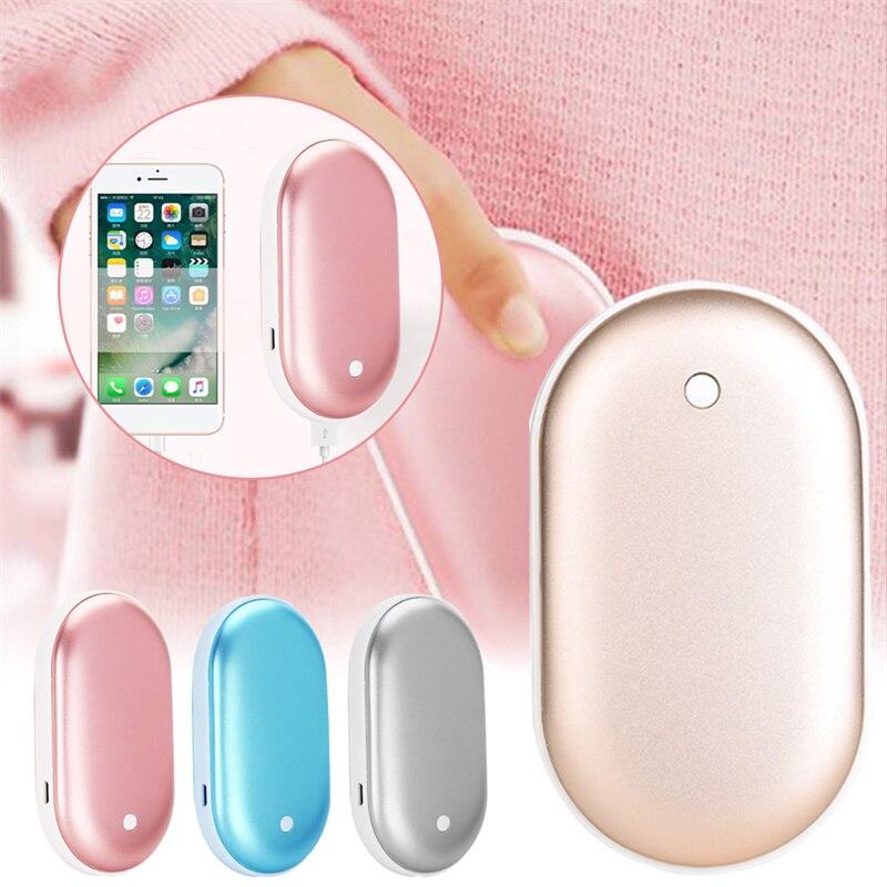 Buy 2400/5200mAh Mini Hand Warmer Heating Pad USB Rechargeable Handy ...