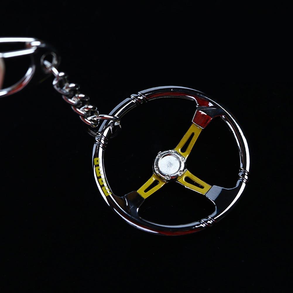 Cheap Racing Car Steering Wheel Zinc Alloy Mini Keychain Z T2W6 Keyring ...