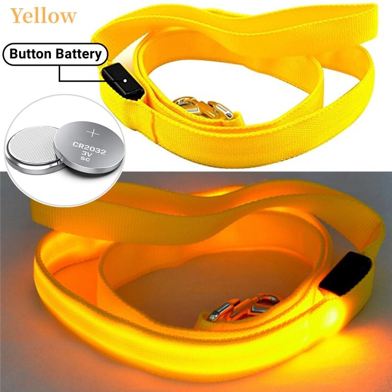 Cheap LED Glowing Pet Leashes Rechargeable Luminous Adjustable Outdoor ...