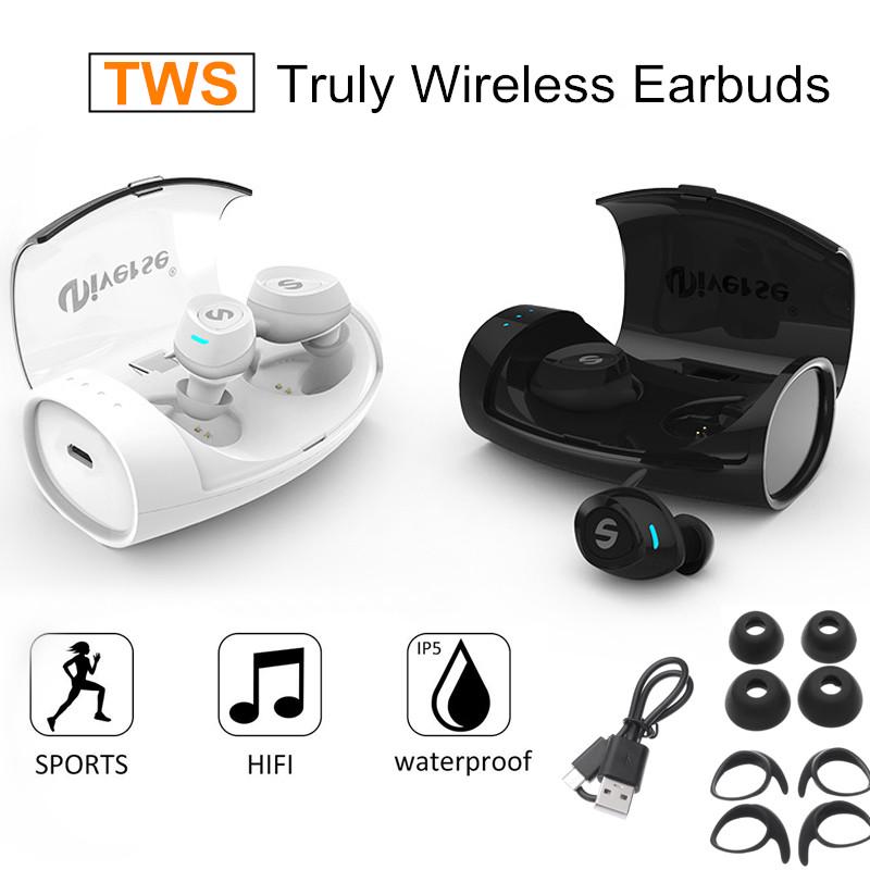 Buy TWS Mini Stealth Stereo Earbuds Bluetooth Earphones Dual Headset ...