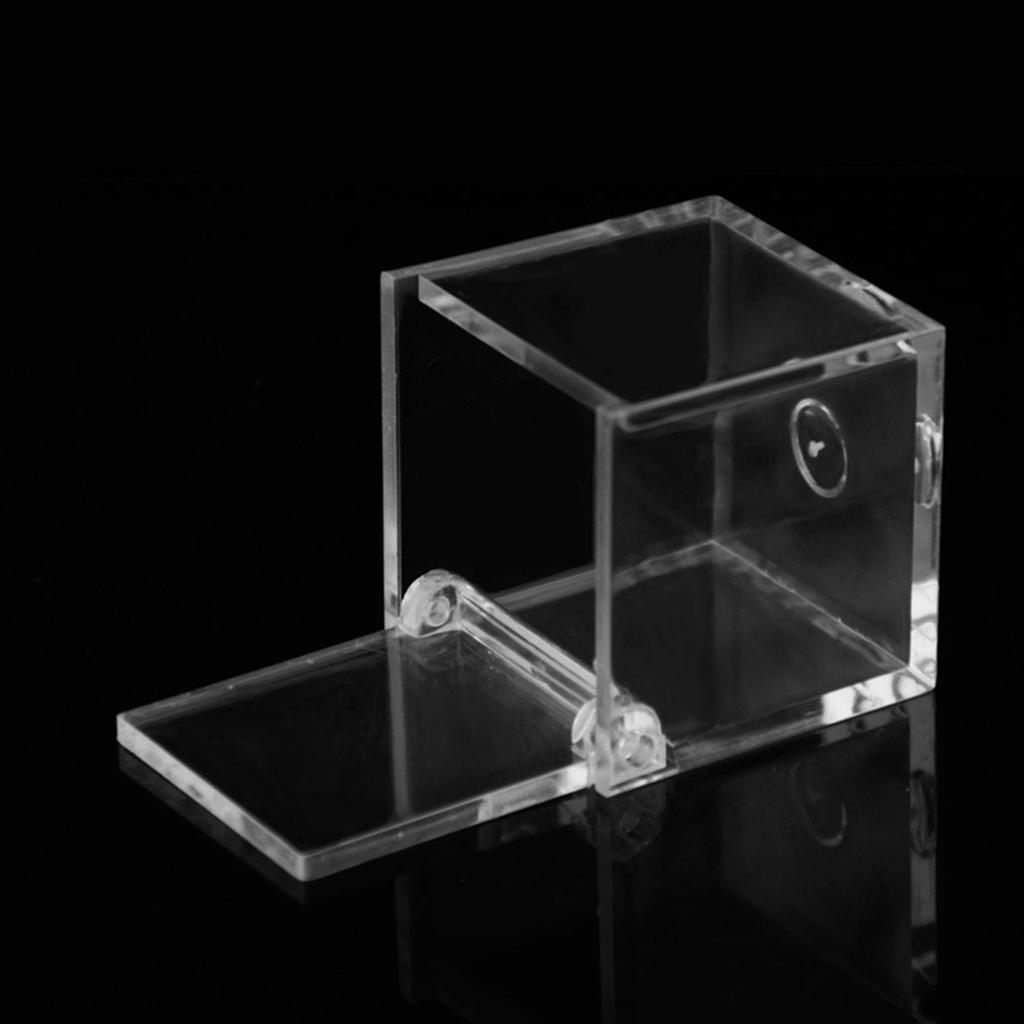 Cheap 12 Pcs Clear Stackable Acrylic Storage Box with Flap Lids Square ...