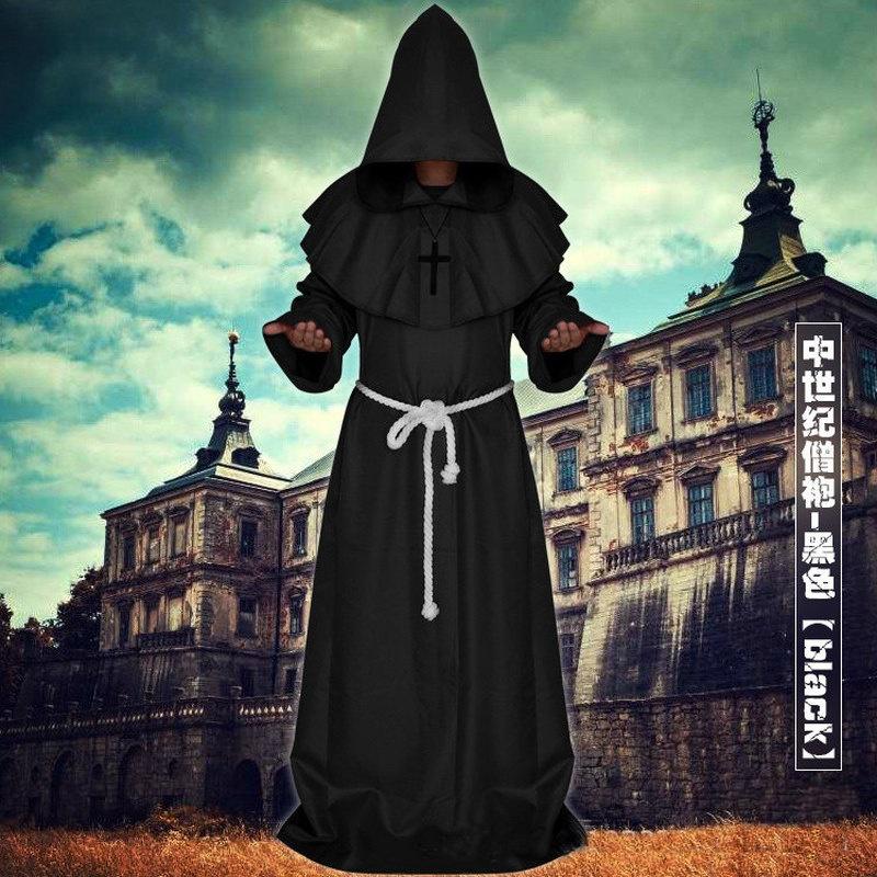 Buy Halloween Cosplay Costume Pastor Uniform Christian Clothes at ...