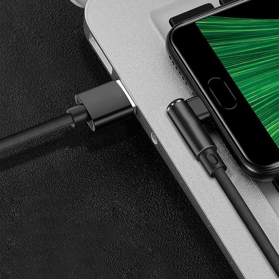 Buy Practical Charging Cable 90 Degrees Elbow Fast High Toughness Micro ...
