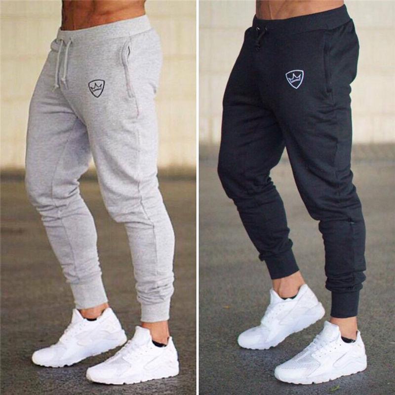 Buy Mens Jogging Pants Gym Fitness Cotton Sweatpants Running Sports ...