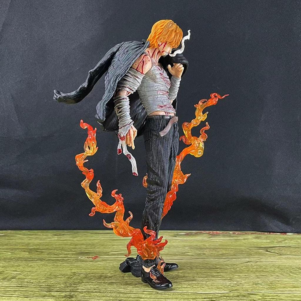 Vinsmoke Sanji Figürleri Pas geçirmez Anti-çizik Mikro Dekor 28cm Kanlı ...