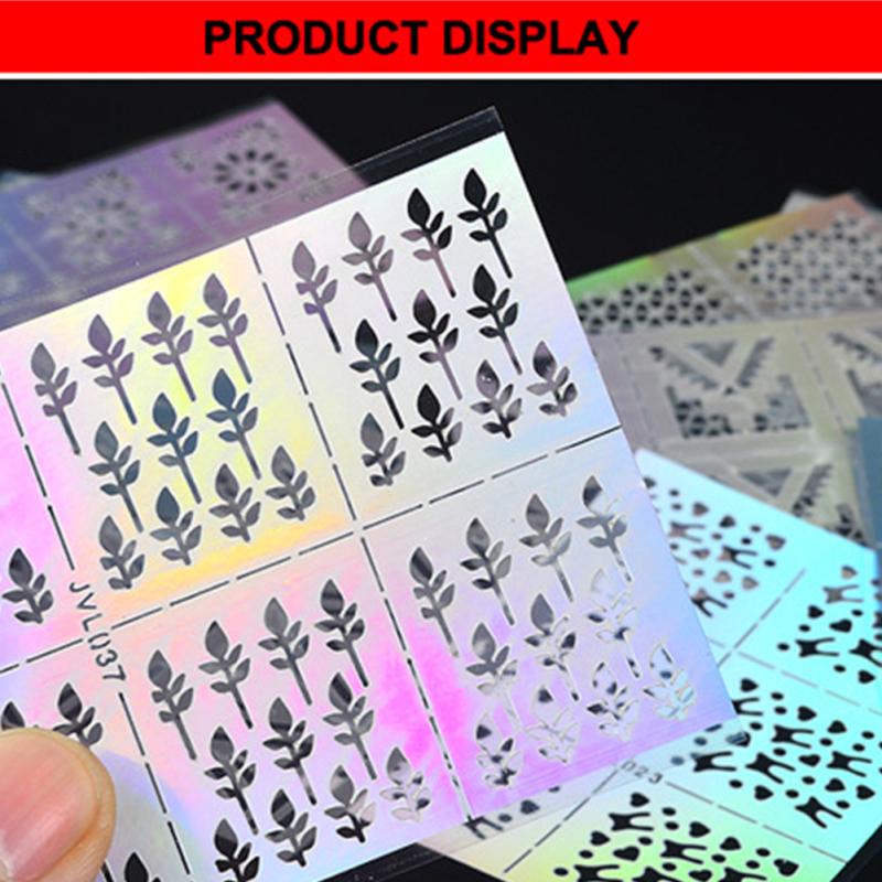 Buy Hollow Manicure Tips Decal Decoration Tool DIY Nail Art Stickers at ...
