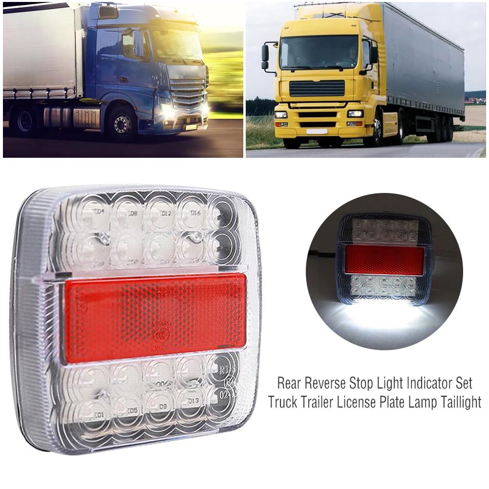 Buy Rear Reverse Stop Light Indicator Set Truck Trailer License Plate ...