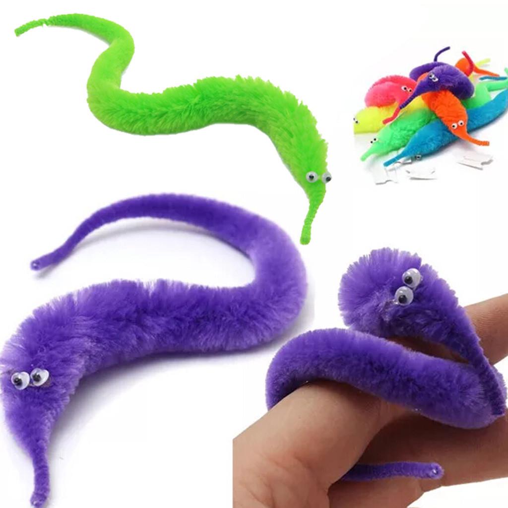 12 Pieces Magic Magic Wiggly Fuzzy Worm Magic Worm Toys for Party ...