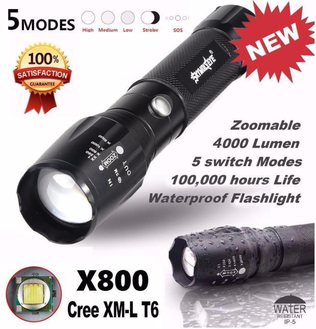 Satın alın 5000LM G700 Tactical LED Flashlight X800 Zoom Super Bright ...