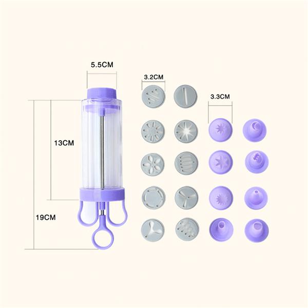 Buy Cookie Maker Press Gun Kit Multictional Comfort Grip Cookie Press ...