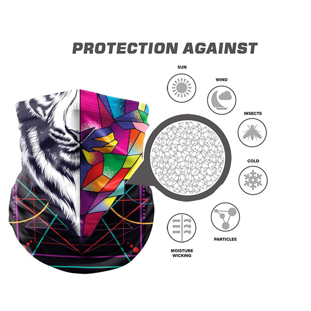Buy Unisex Bandana Neck Gaiter Tube Headwear Motorcycle Face Bandana ...