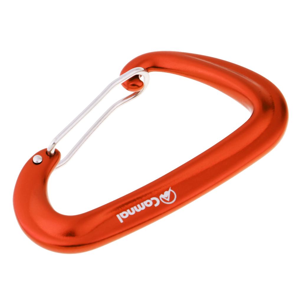 Buy 2pcs 16KN Aluminum Wire Gate Carabiners Safety Climbing Hammock ...