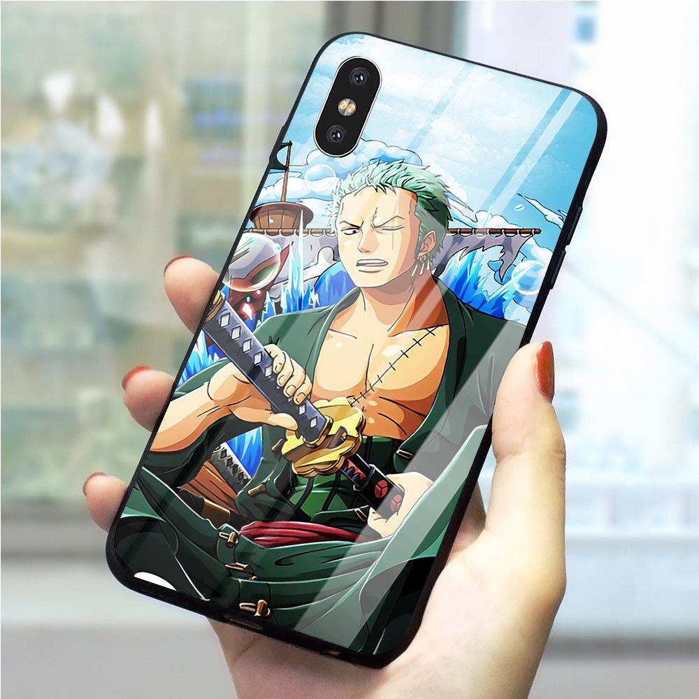 Buy Roronoa Zoro Tempered Glass Phone Cover for iPhone 6 Plus 6S 7 8 X ...