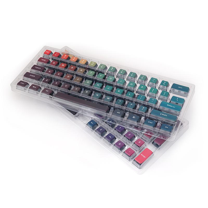 SKYLOONG GK7 126pcs Customized Keycaps Set 126-key Neon PBT Pudding ...