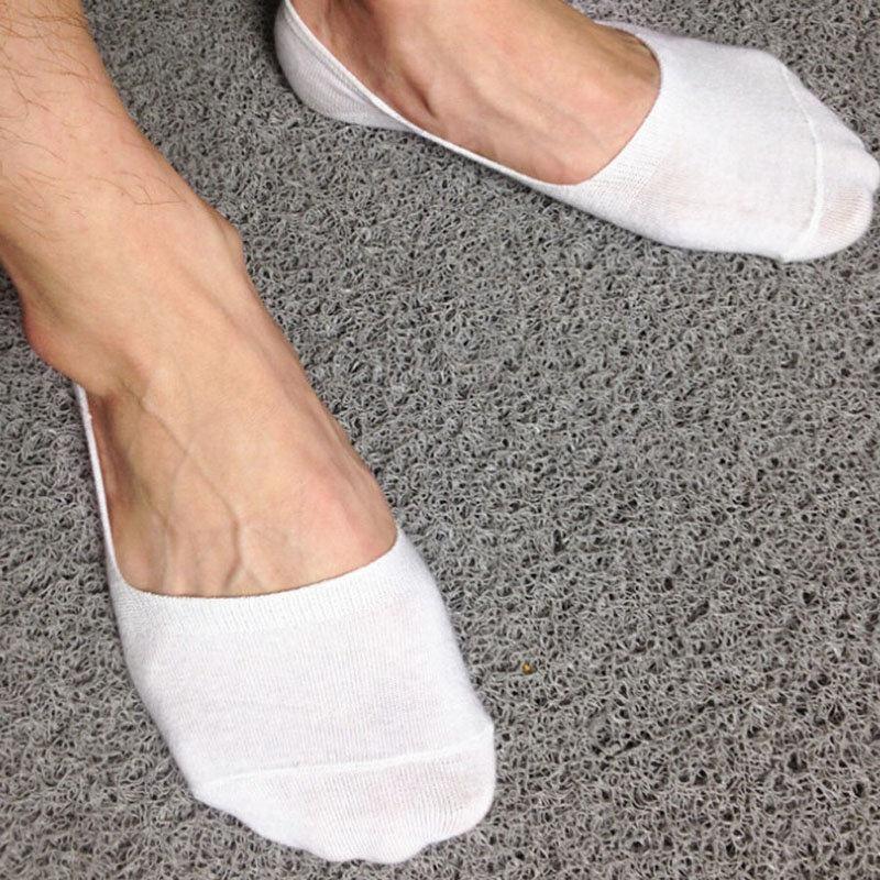 Buy Men Anti Slip Invisible Boat Socks Cotton Loafer Summer at ...