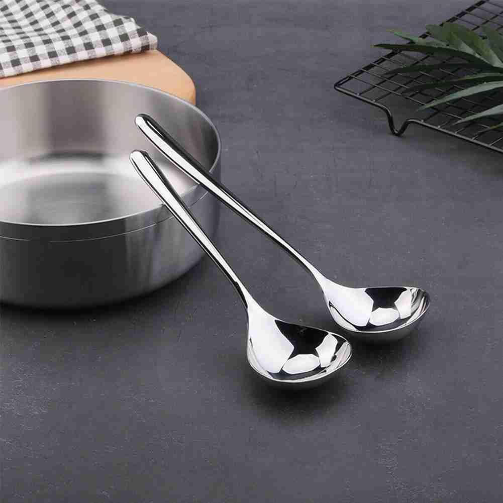 Korean Steel Thickening Spoon Creative Long Handle Spoon Tools Hotel ...