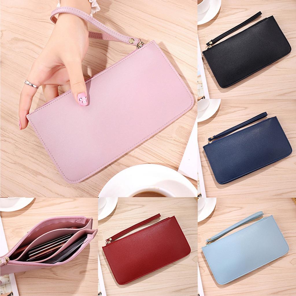 Buy Woman Soft Face Double Wallet Large Capacity Coin Purse Student ...
