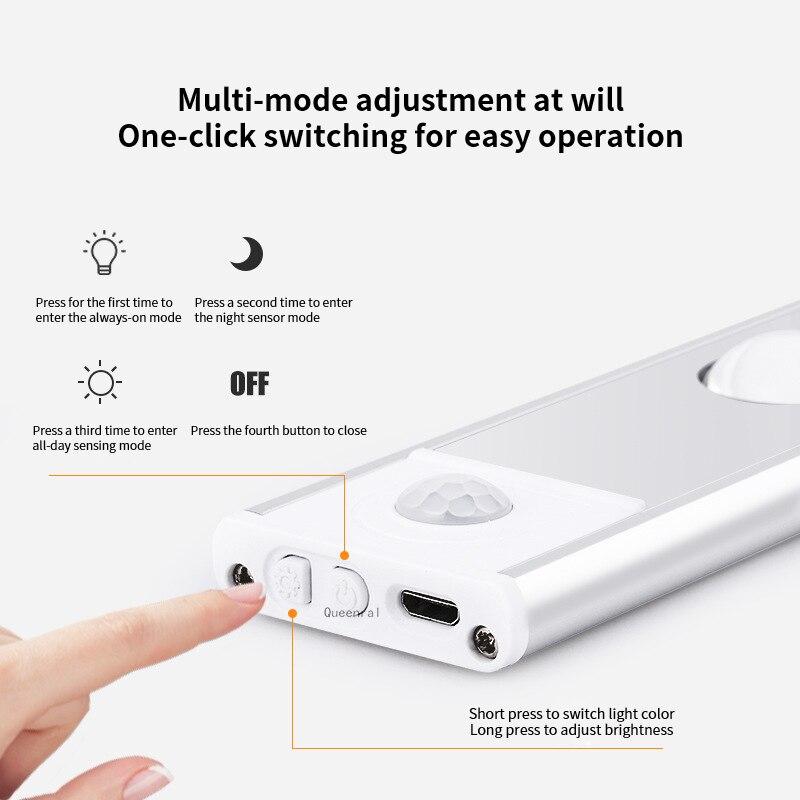 Buy Led Light Kitchen Cabinet Lights USB Rechargeable Smart Lamp For ...