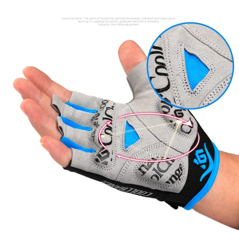 Buy Cycling Gloves Half Finger Gel For Men Lycra + SBR Filling +Sponge ...