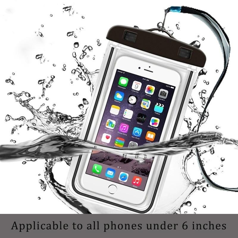 Buy Universal swim waterproof phone pouch cover fluorescent Mobile ...
