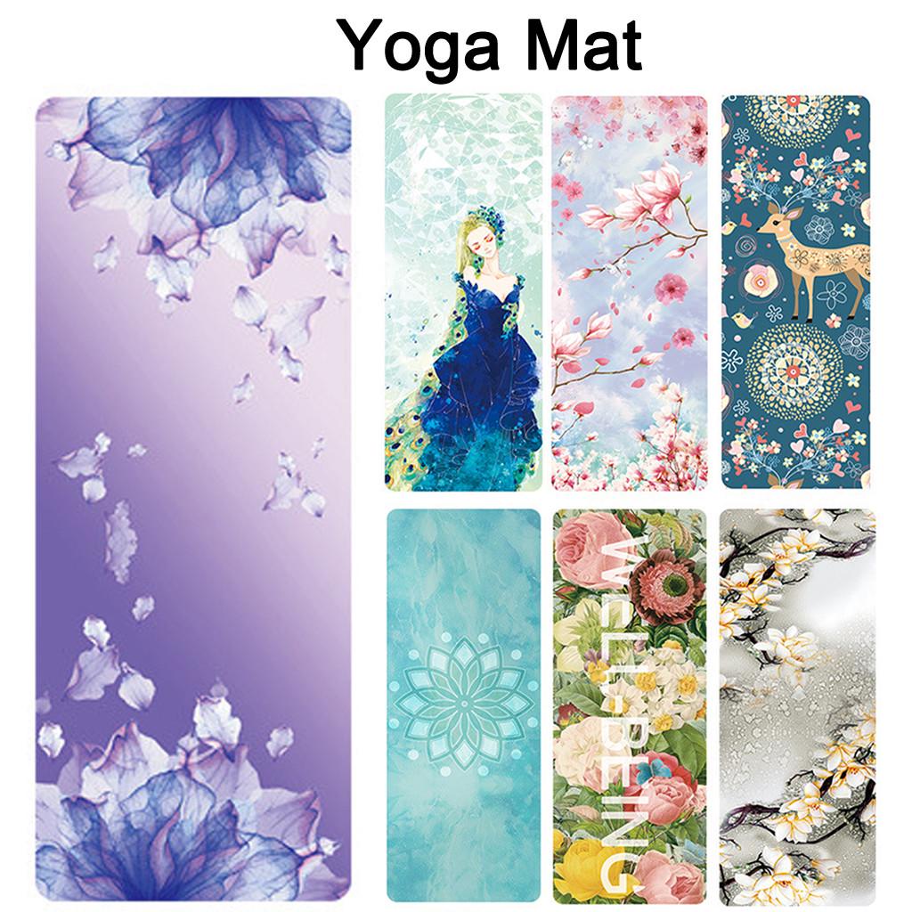 1.5mm Ultra Thin Printed Yoga Portable Foldable Sweat Absorbing And ...