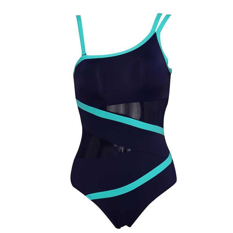 Andzhelika Women's Swimming Suit Sexy One Shoulder One Piece Swimsuit ...