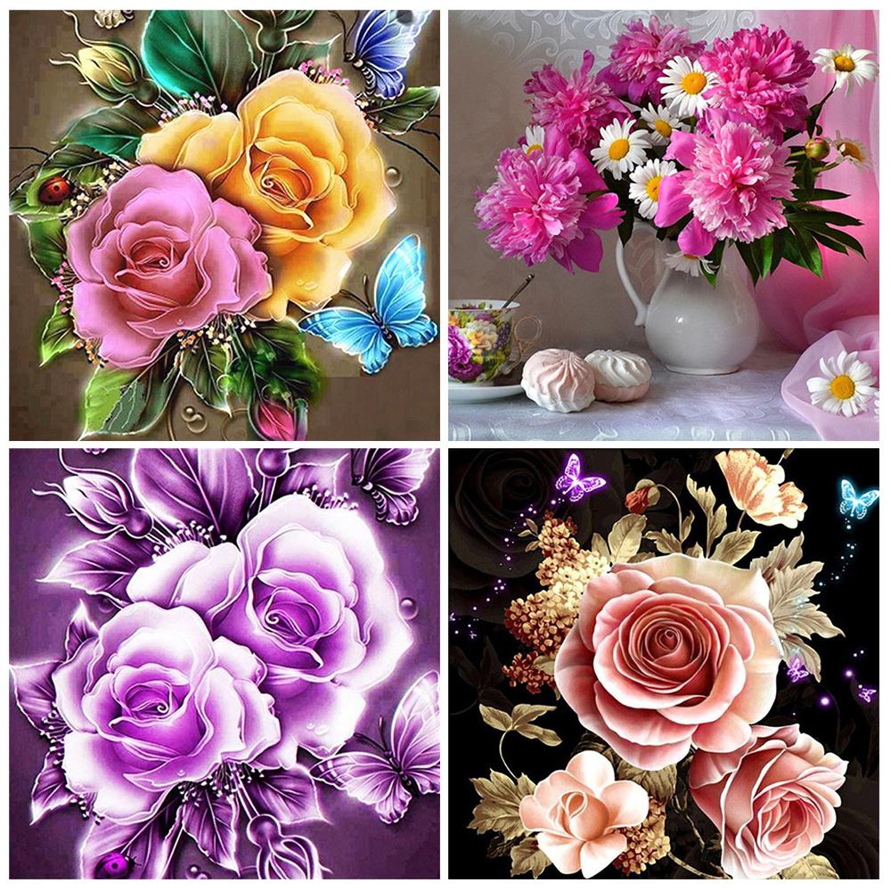 Buy DIY 5D Adult Square Diamond Painting Kit Full Diamond Crystal ...