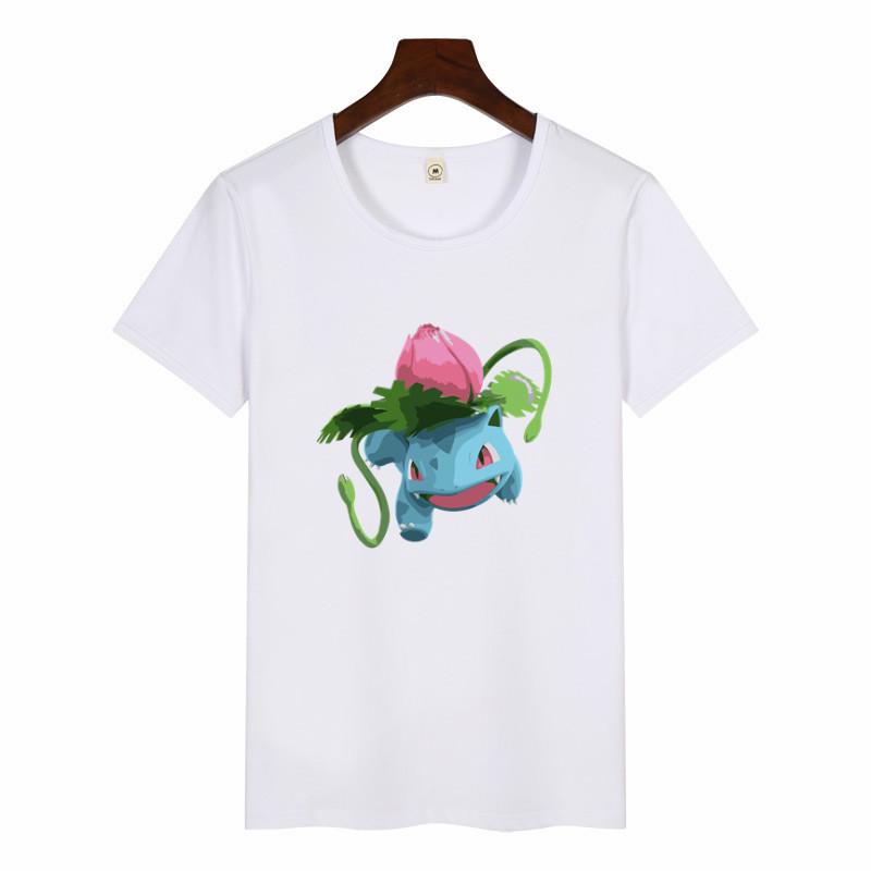Buy Women's Cute Pokemon T-shirt Kawaii Anime Pickup O-collar at ...