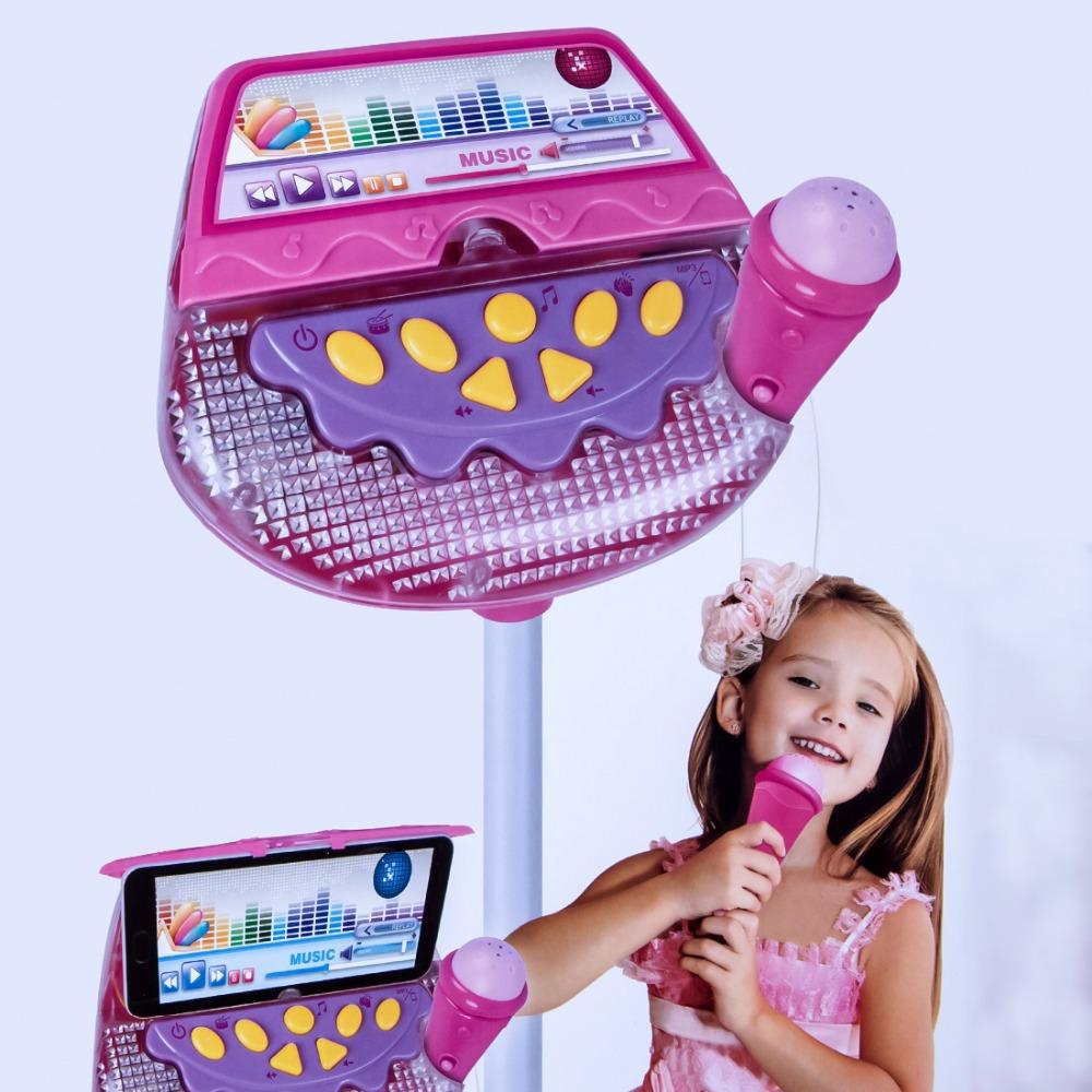 Cheap Kids Standing Microphone Musical Toy Karaoke Machine Sing Toy ...