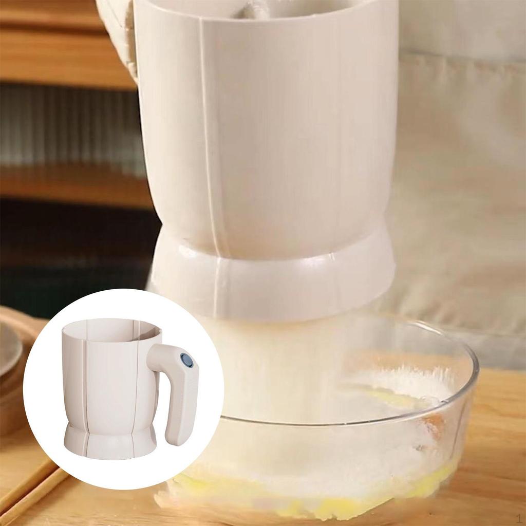 Buy Electric Flour Sifter Sieve Portable Cooking Fine Mesh Strainer ...