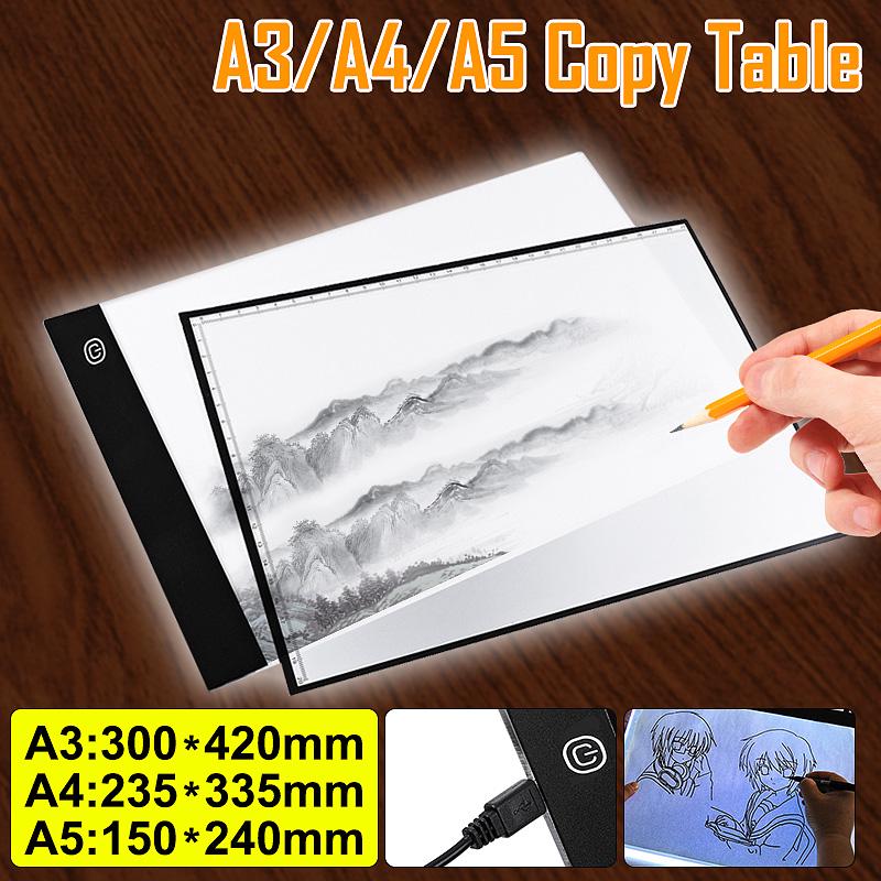 A3/A4/A5 Scale Copy Table LED Tracing Light Box Board Art Tattoo ...