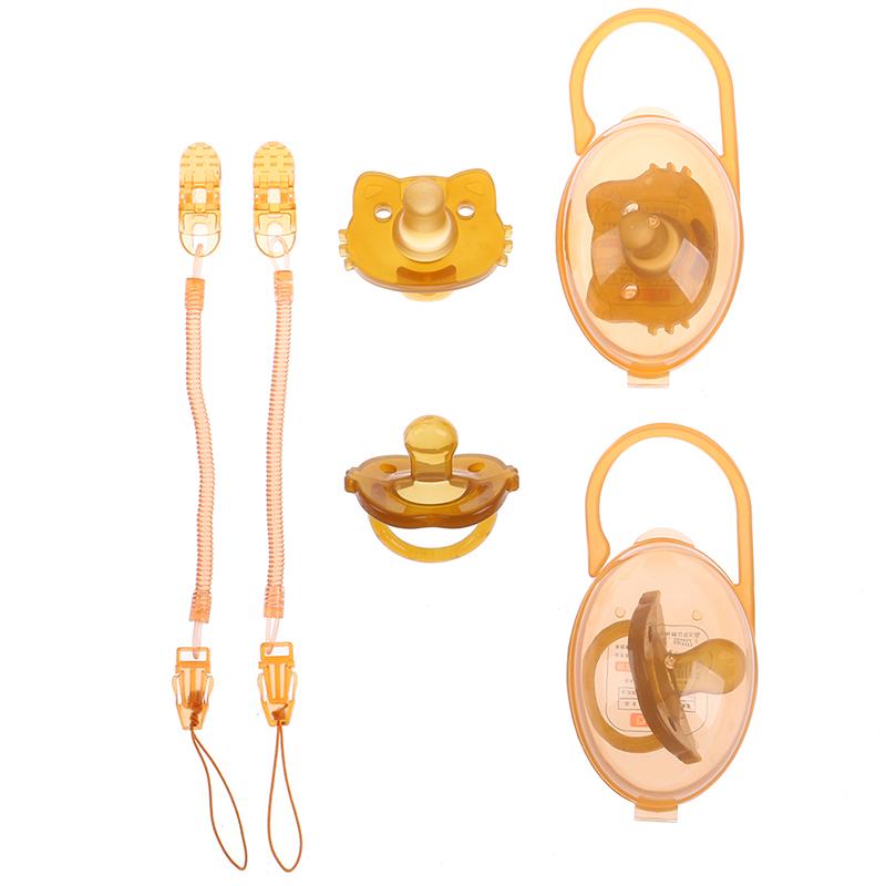 Buy Baby Lovely Soft Silicone Pacifier Set Born Cartoon Animals Comfort ...