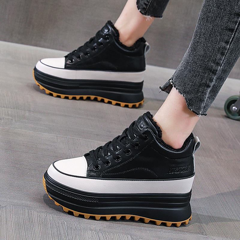 Kaufe 7cm Super High Platform Wedge Sneakers Chunky Shoes Platform for ...