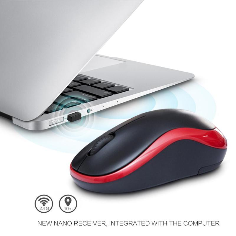 Buy M186 Mouse Optical Ergonomic 2.4GHz Wireless USB 1000DPI Mice Opto ...
