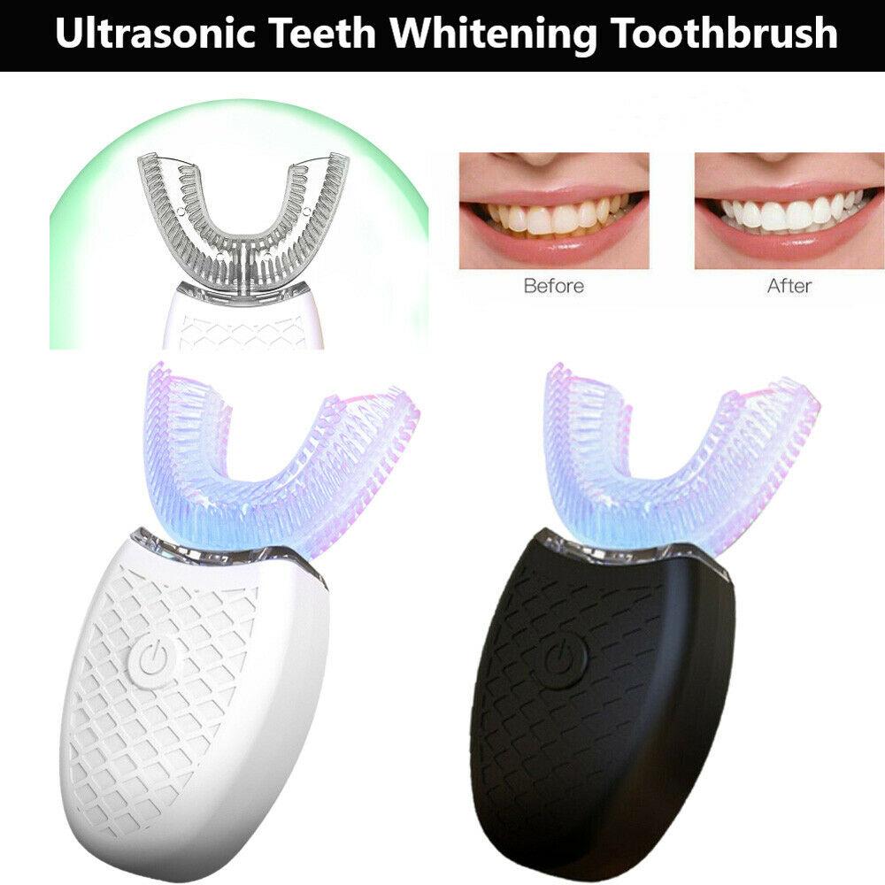 Buy Electric 360° Ultrasonic Toothbrush Automatic Wireless Rechargeable ...