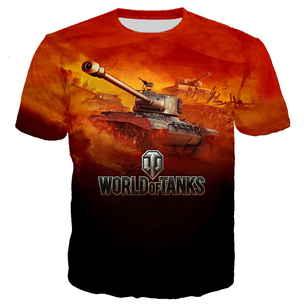 Buy 3D Print World Of Tanks Game T Shirt Military T-shirt Hiphop Cool ...