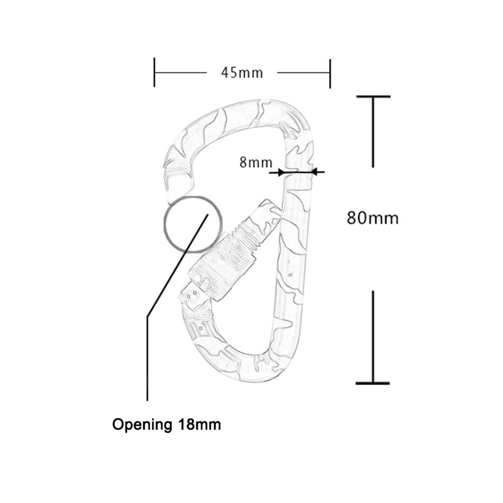 Buy Fast Hang Buckle D-Ring Keychain Clip Safety Lock Climbing ...