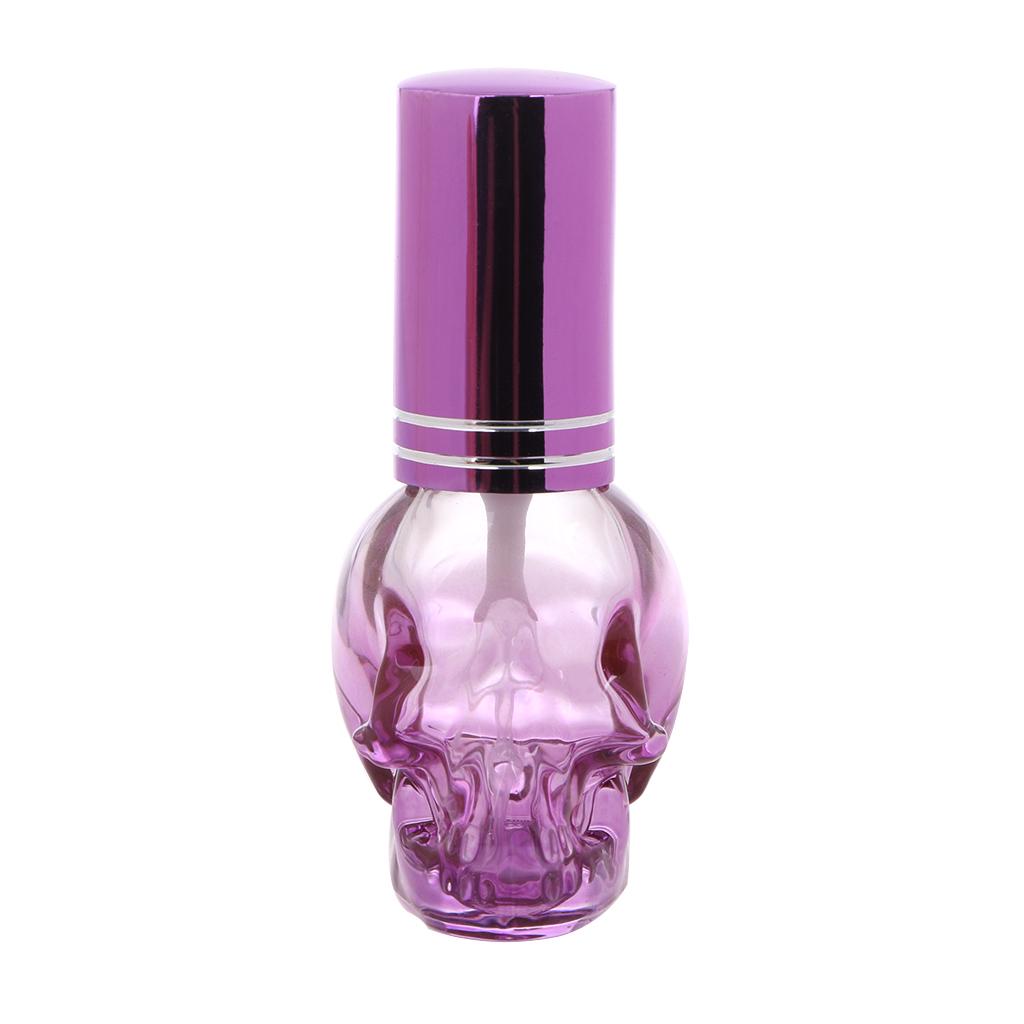 Buy Small 8ML Mini Travel Unique PersonalitY Skull Shape Empty Glass ...