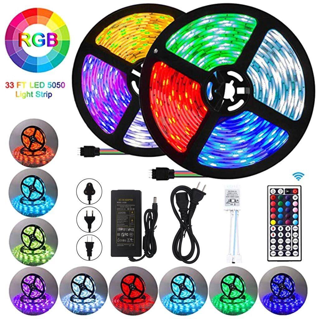 Waterproof LED Ribbons 10M 300 LED 5050 RGB SMD Multicolored LED Strip ...