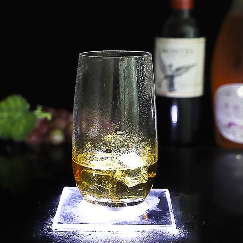 Buy Acrylic Crystal Ultra-Thin Led Light Coaster Bar Cocktail Flash Bar ...