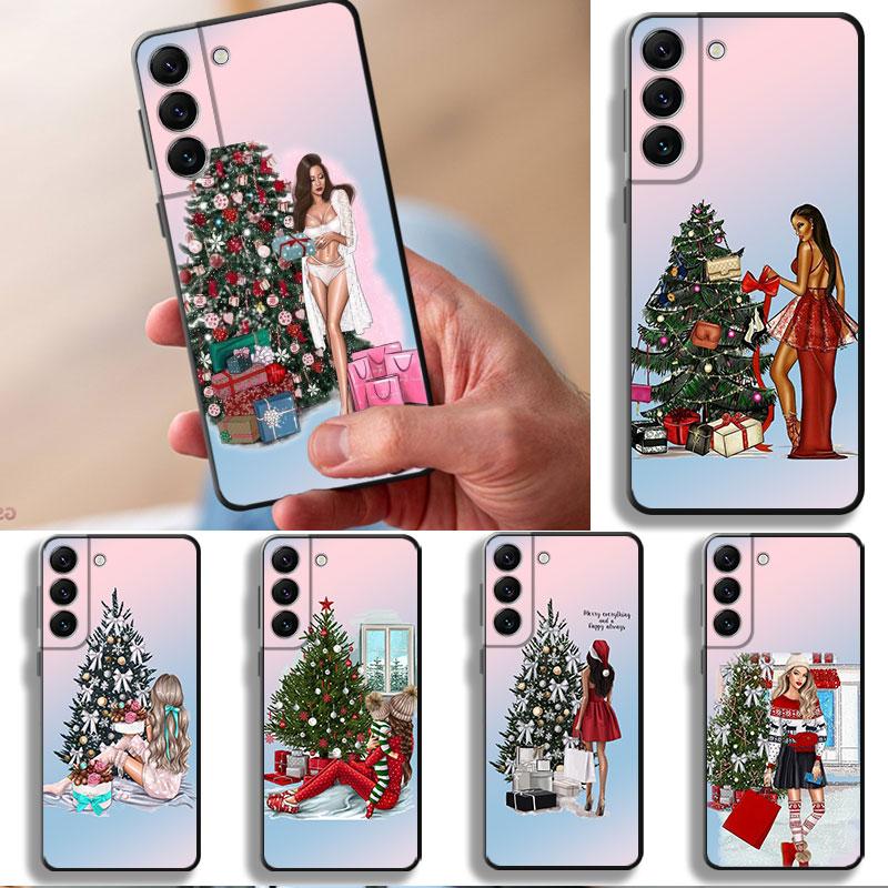 Shockproof Merry Christmas Girl Tree Phone Case for Huawei Y6 10 Pro ...