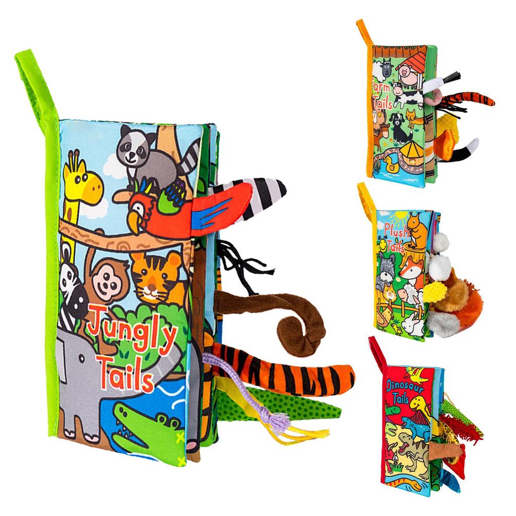 Buy Soft Tail Books for Kids|Cloth Toddler Busy Book with 3D Animal ...